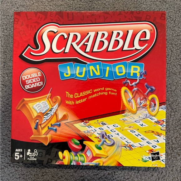 Hasbro | Toys | Scrabble Junior Hasbro The Classic Word Game 22 | Poshmark